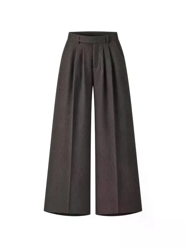 LE SULLY STUDIO Pleated Wide-leg Trousers