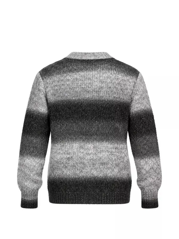 DANIELE ALESSANDRINI Gradient-effect Long-sleeve Sweater