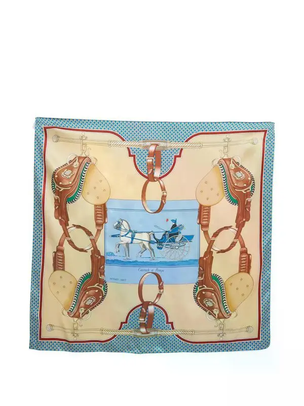 Hermès Carrick À Pompe Scarf - Neutrals