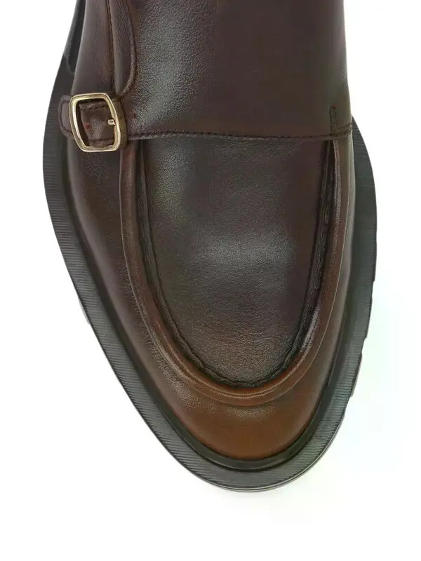 Santoni Double-strap Lug-sole Derby Shoes