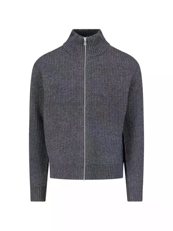 BERNER KUHL Shrunk Ribbed-knit Zip-up Sweater