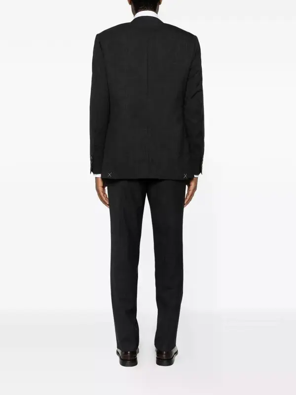 Canali Check-pattern Wool Suit