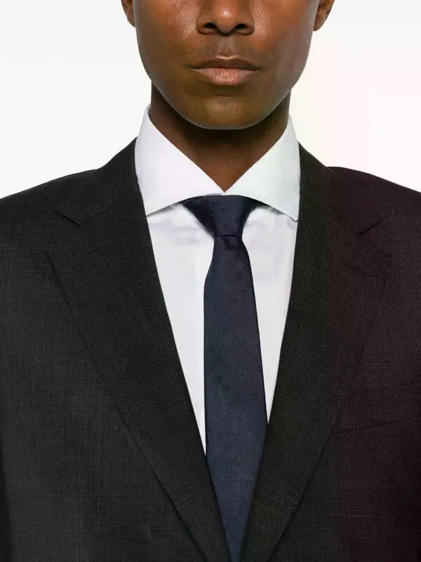 Canali Check-pattern Wool Suit