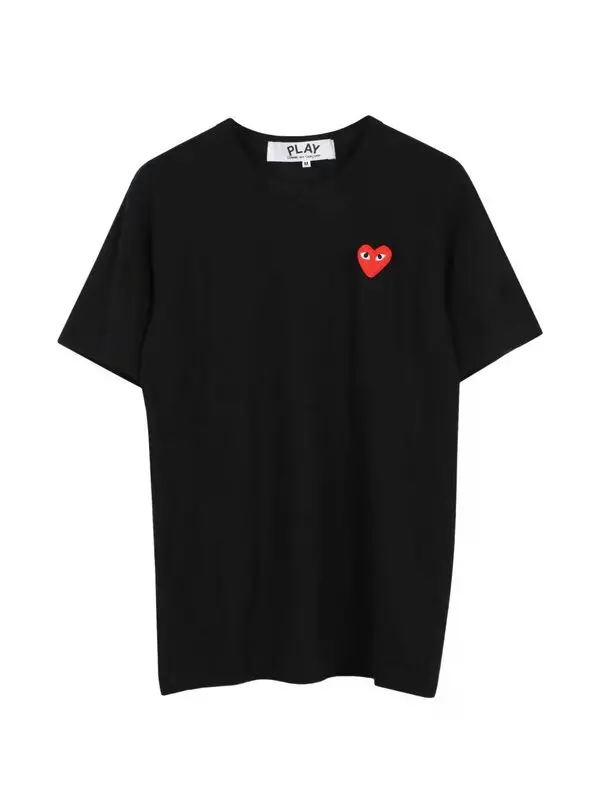 Play Comme Des Garcon Heart-detail T-shirt