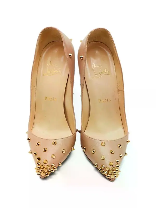 CHRISTIAN LOUBOUTIN Degraspike Leather Heeled Pumps