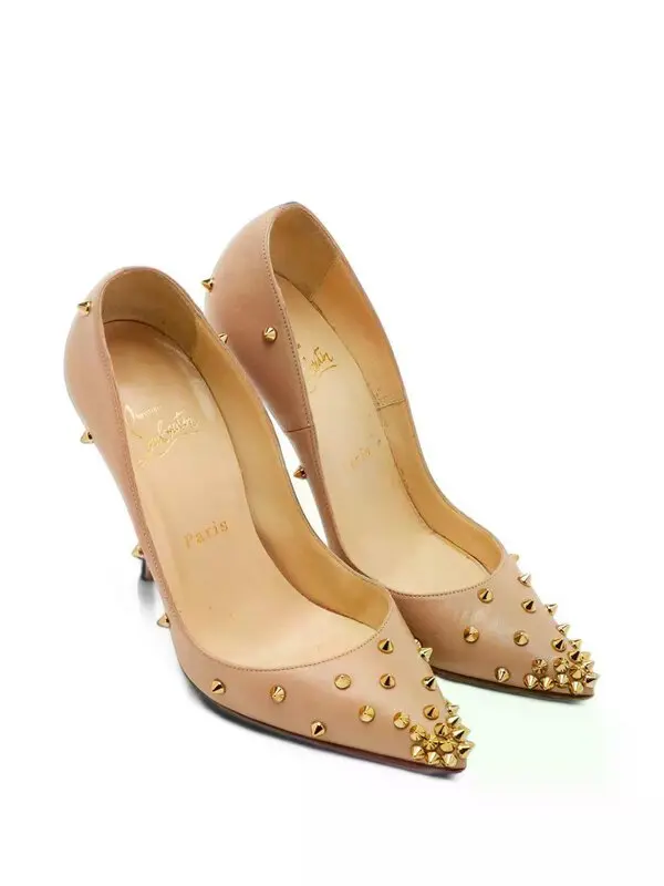 CHRISTIAN LOUBOUTIN Degraspike Leather Heeled Pumps