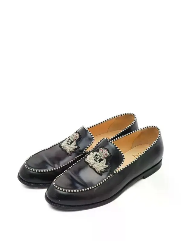 CHRISTIAN LOUBOUTIN Laperouza Embroidered Loafers