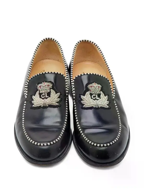 CHRISTIAN LOUBOUTIN Laperouza Embroidered Loafers