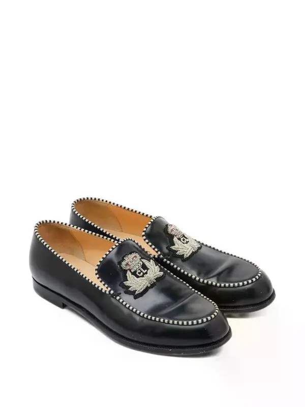 CHRISTIAN LOUBOUTIN Laperouza Embroidered Loafers