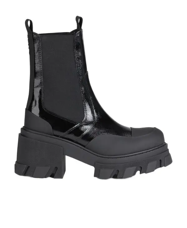 GANNI Cleated Mid Chelsea Boots