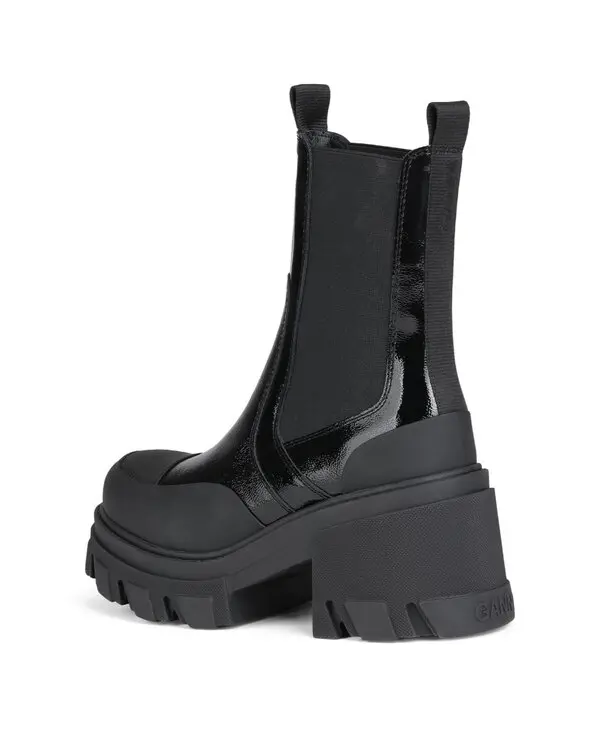 GANNI Cleated Mid Chelsea Boots
