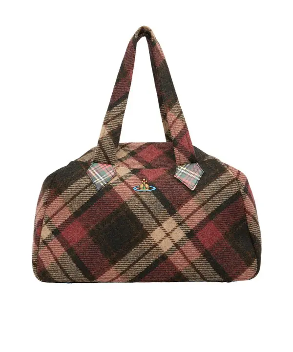 VIVIENNE WESTWOOD Check Patterned Archive Large Tote Bag - Light Check