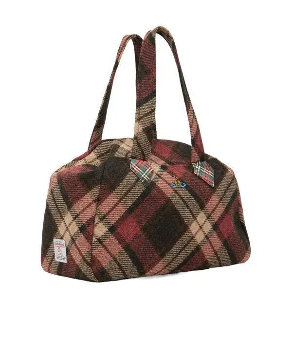 VIVIENNE WESTWOOD Check Patterned Archive Large Tote Bag