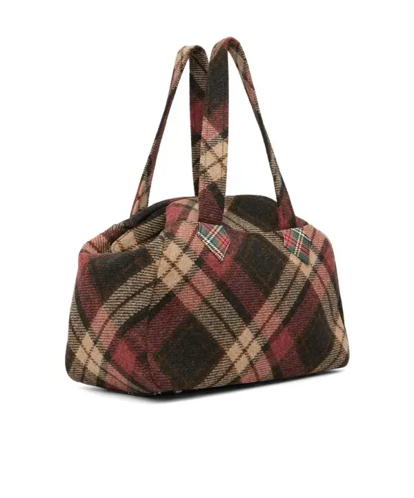 VIVIENNE WESTWOOD Check Patterned Archive Large Tote Bag