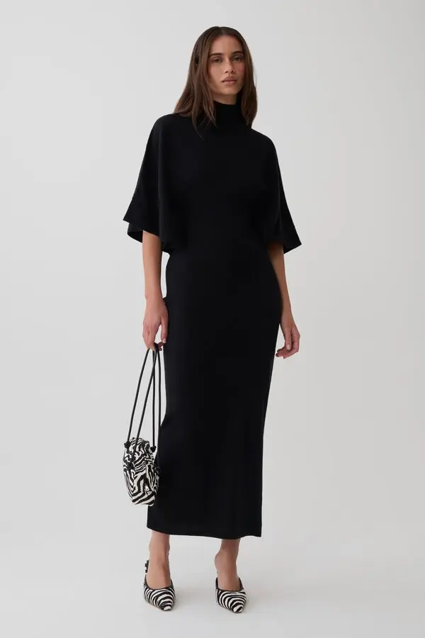 Meshki Helania High Neck Knit Maxi Dress