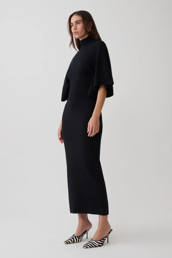 Meshki Helania High Neck Knit Maxi Dress