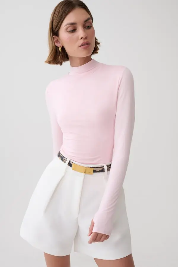 Meshki Jurney Longsleeve Roll Neck Top