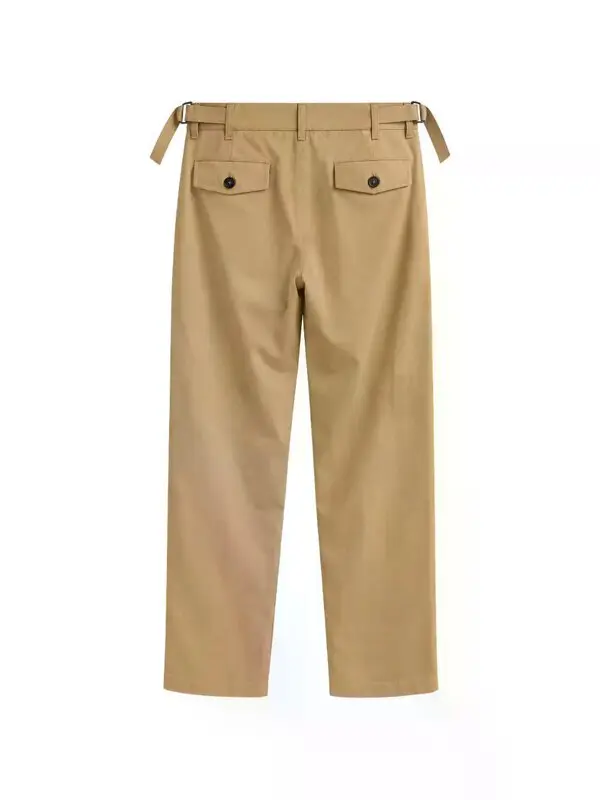 AMARANTO Side-strap Straight-leg Trousers