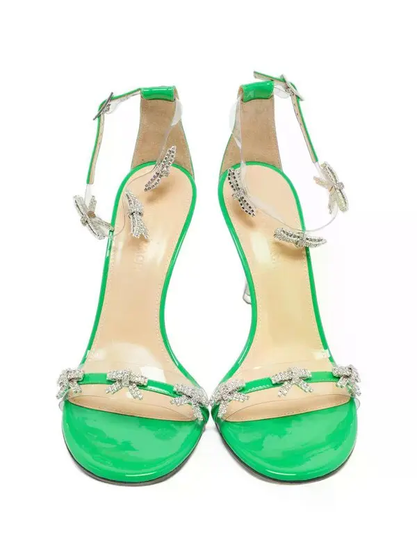 Mach & Mach Floating Crystal-bow Sandals