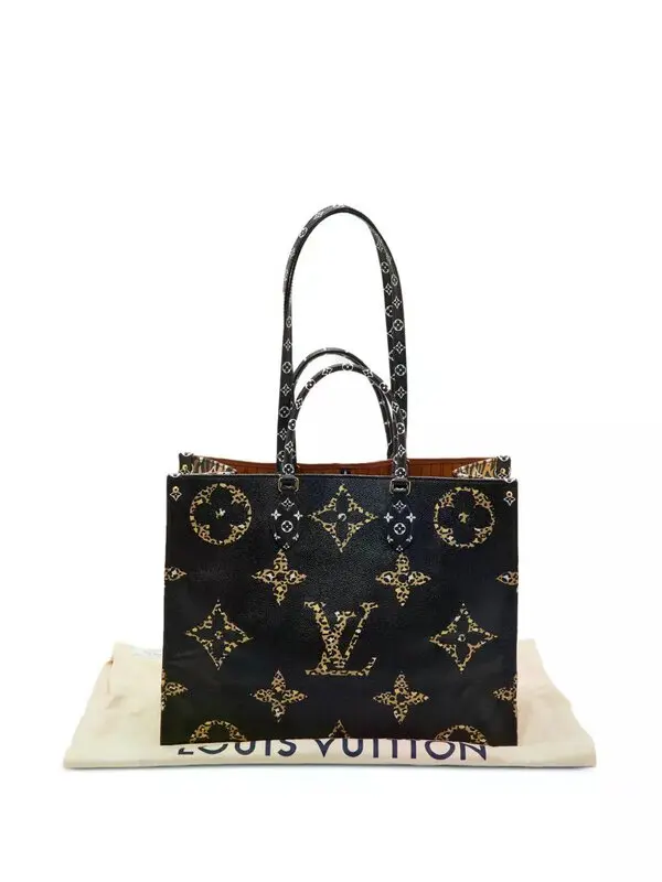 LOUIS VUITTON 2019 Gm Onthego Monogram Giant Jungle Tote Bag - Black