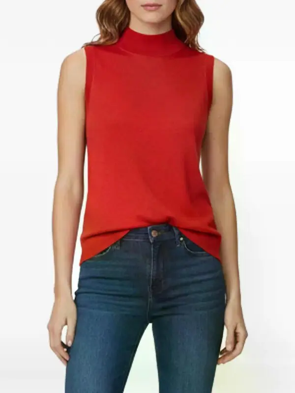 Loro Piana Sleeveless Knitted Top - Red