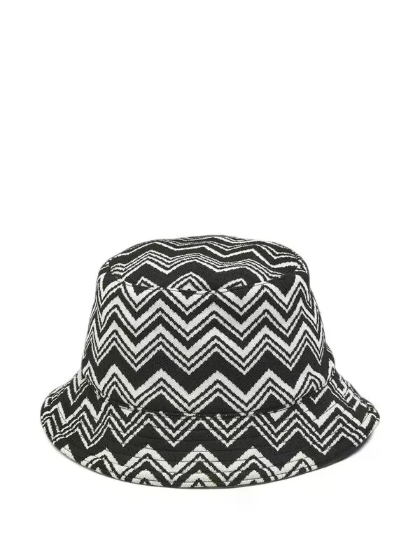 Missoni Zigzag-pattern Knit Bucket Hat