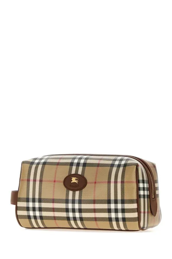 Burberry Printed Canvas Check Beauty Case - Multicolor