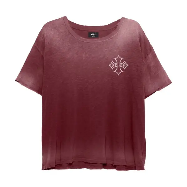 OTHER UK Icon Decay Tee Aged Oxblood