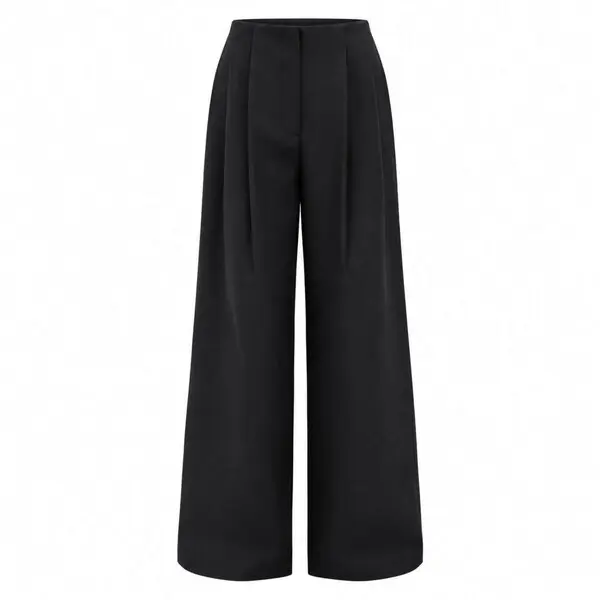 ELAMINS Pleated Wide-leg Trousers