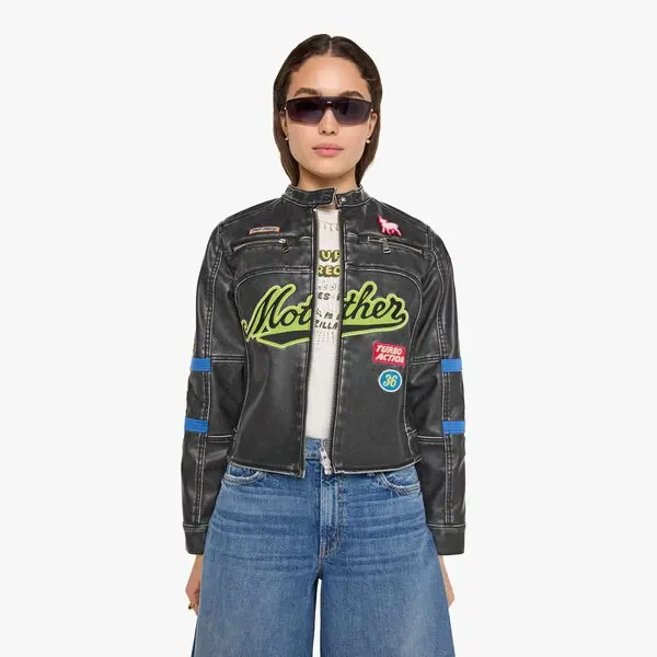 MOTHER The Grand Prix Tour Bus Racing Jacket - Black