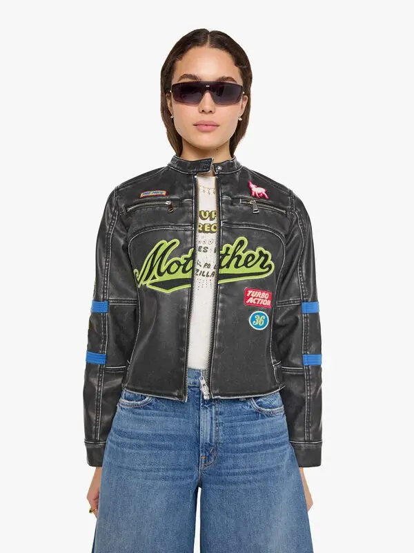 MOTHER The Grand Prix Tour Bus Racing Jacket - Black
