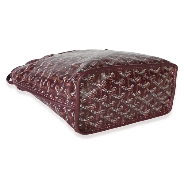Goyard Burgundy Goyardine Canvas Anjou - Red