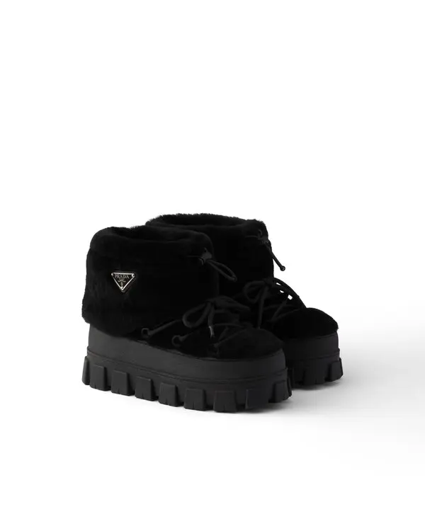 Prada Shearling Après-ski Boots