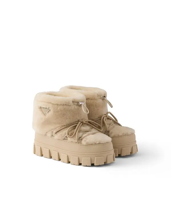 Prada Shearling Après-ski Boots