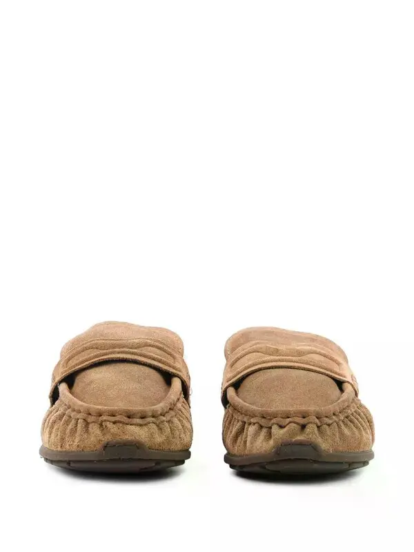 NUBIKK Riley Mio Suede Loafers - Neutrals