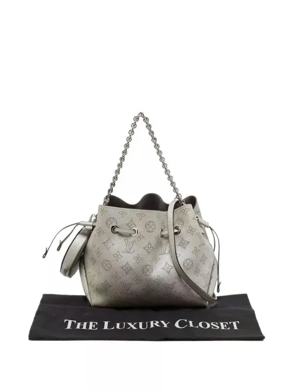 LOUIS VUITTON Bella Gris Souris Monogram Mahina Tote Bag