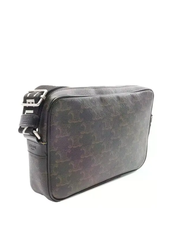 Celine 2000-2026 Medium Triomphe Coated Canvas Messenger Bag Crossbody Bag