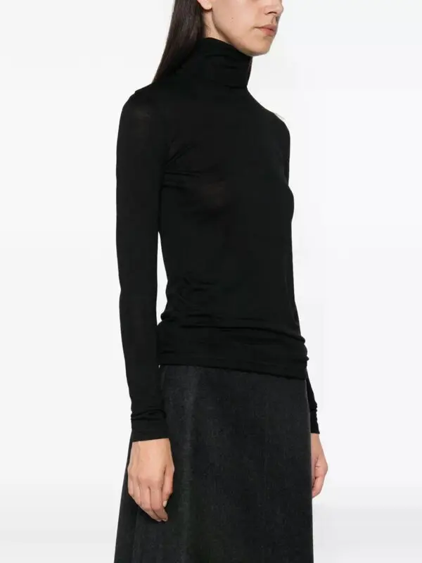 JIL SANDER Logo-print Roll-neck T-shirt