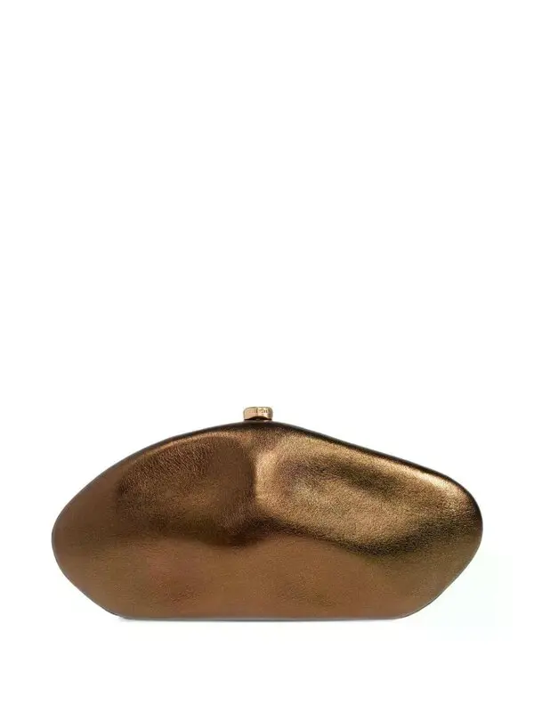 Cult Gaia The Caldera Leather Clutch Bag