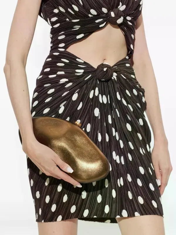 Cult Gaia The Caldera Leather Clutch Bag