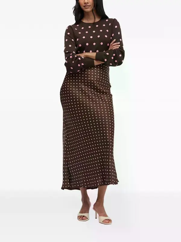 Chinti & Parker Polka-dot Long Skirt