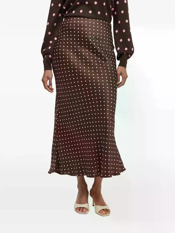 Chinti & Parker Polka-dot Long Skirt