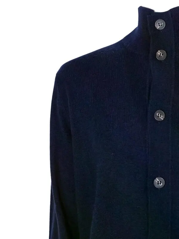 KANGRA High-neck Button-up Cardigan