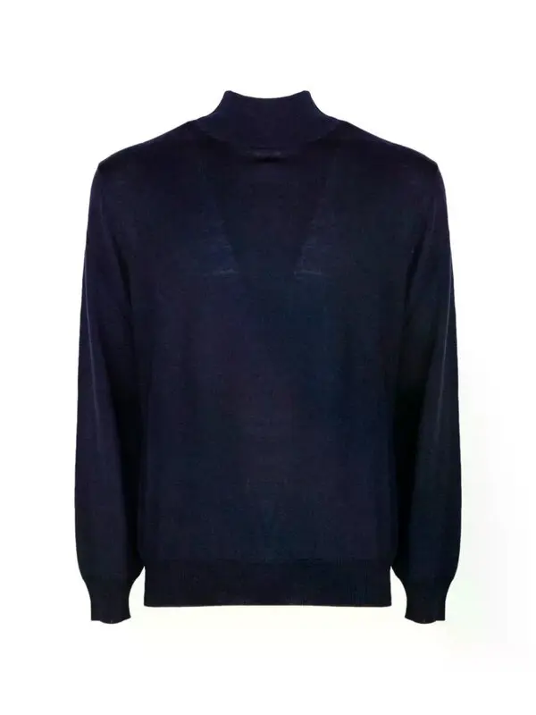 KANGRA Ribbed-trim Turtleneck Sweater