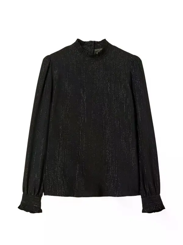 TWINSET Silk-blend Jacquard Blouse
