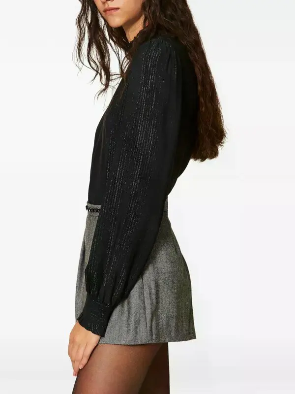 TWINSET Silk-blend Jacquard Blouse