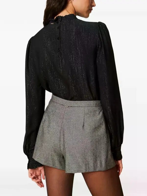 TWINSET Silk-blend Jacquard Blouse