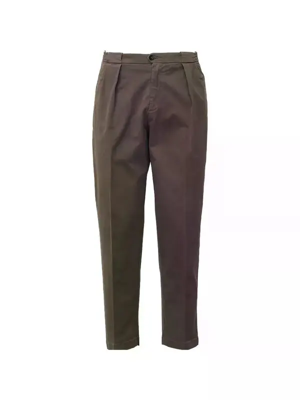 BRIGLIA 1949 Portobello Pleated Cotton Trousers