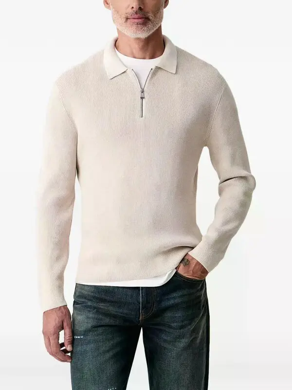 JOOP! Zip-neck Ribbed Sweater