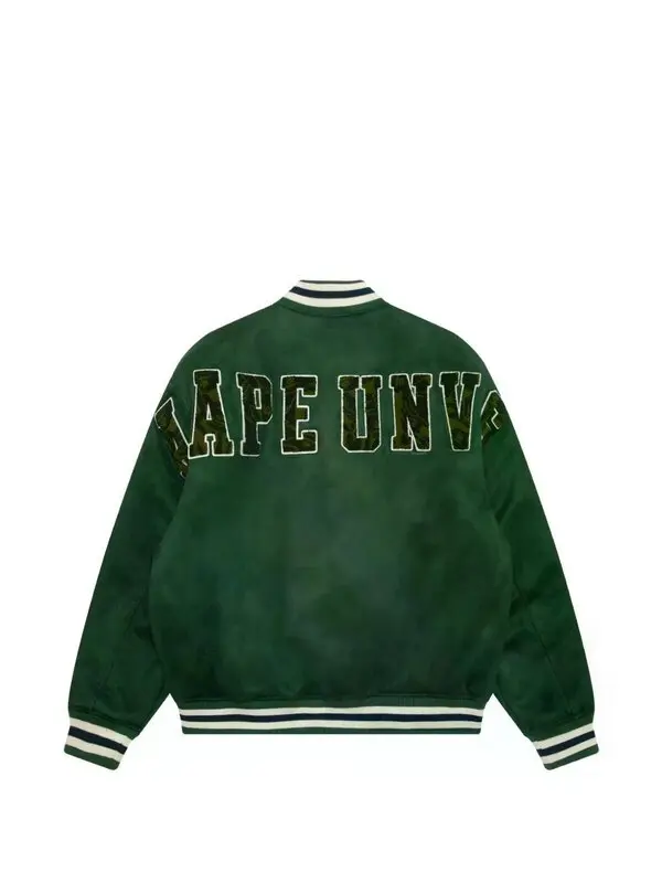 AAPE BY *A BATHING APE Varsity Embroidered Bomber Jacket